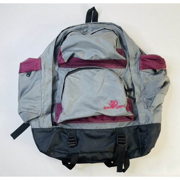 Vintage | Bags | Vtg 9s Multi Pocket Nylon Hiking Trail Camping ...